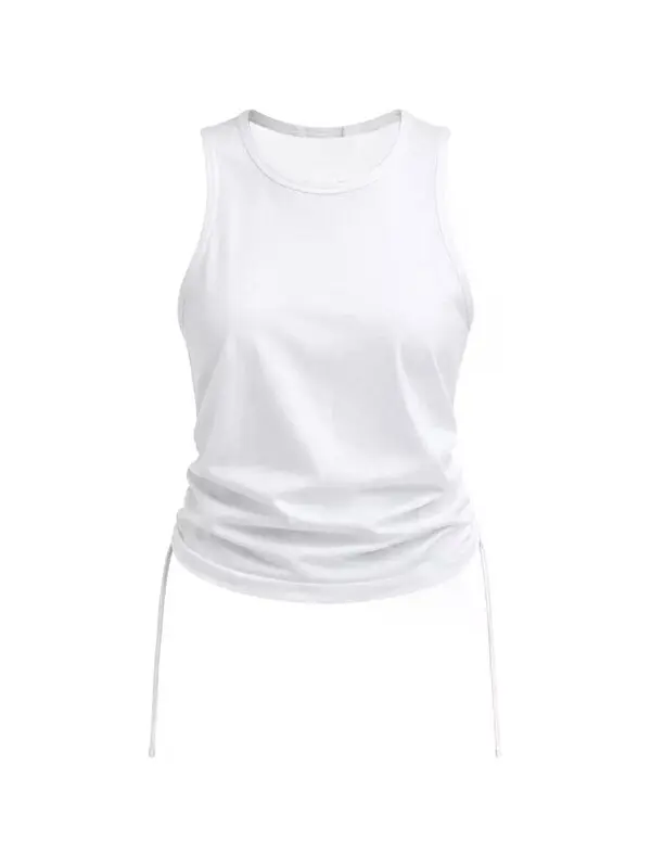 Tibi Shirred-back Tank Top