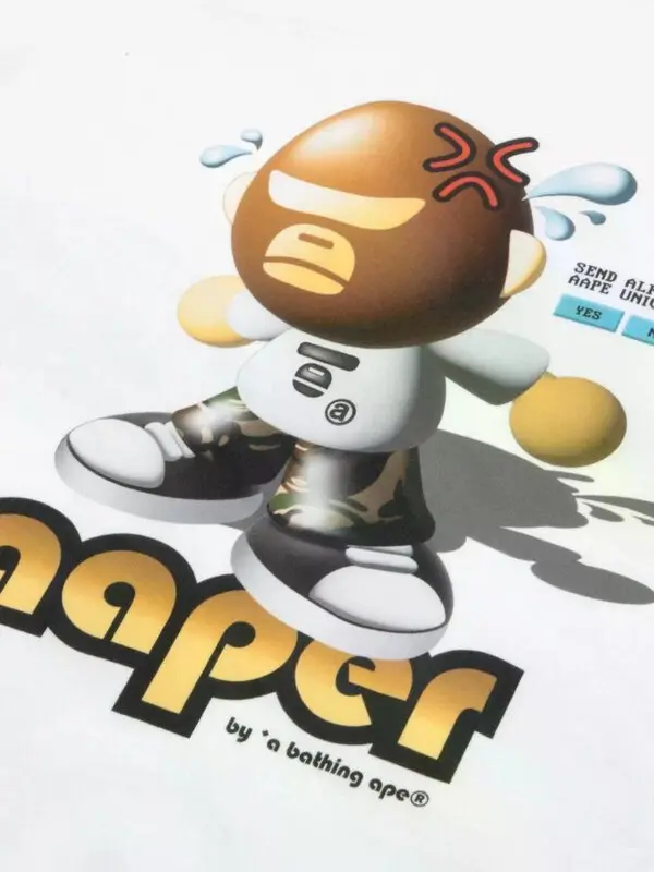 AAPE BY *A BATHING APE Aaper Moonface-graphic T-shirt