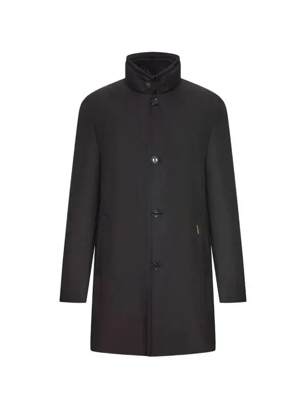 MOORER Bond-wi Button-fastening High-neck Coat - Black