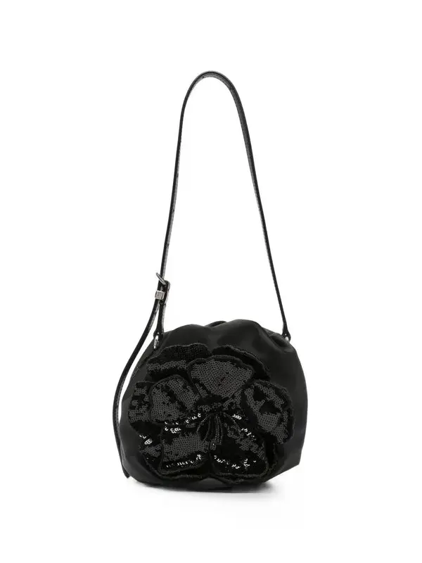 ROTATE BY BIRGER CHRISTENSEN Flower Bon Bon Sequin-embellished Bucket Bag