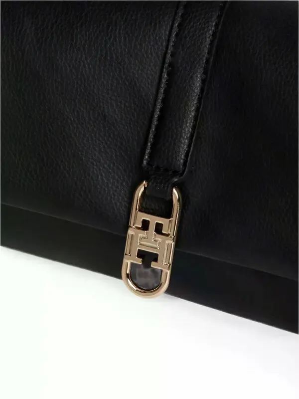 Tommy Hilfiger Libre Logo-plaque Pebbled-texture Shoulder Bag