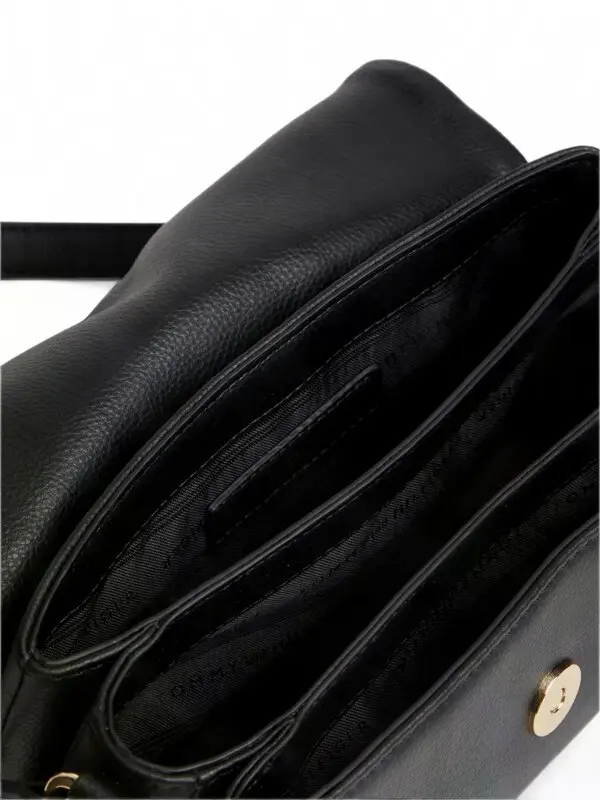 Tommy Hilfiger Libre Logo-plaque Pebbled-texture Shoulder Bag