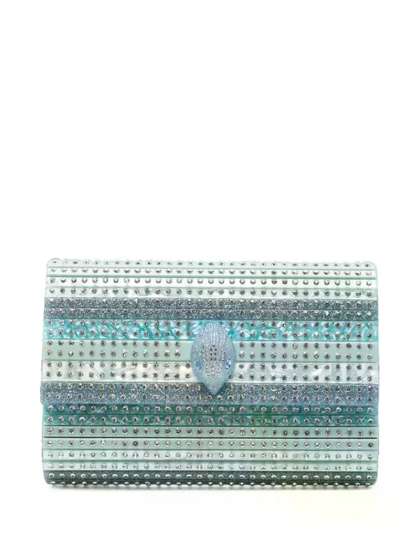 Kurt Geiger Eagle Crystal-embellished Clutch Bag - Blue