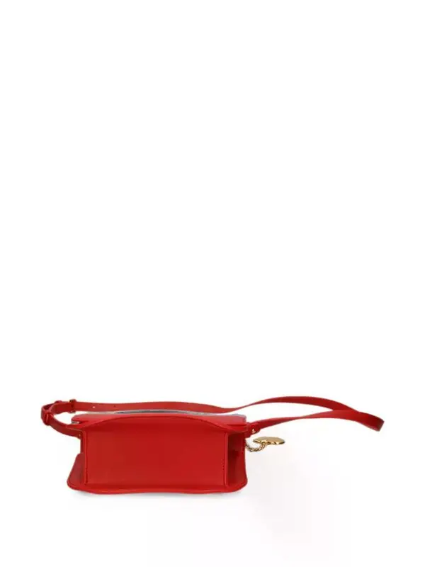 Moschino Heart-charm Chain-link Cross Body Bag - Red