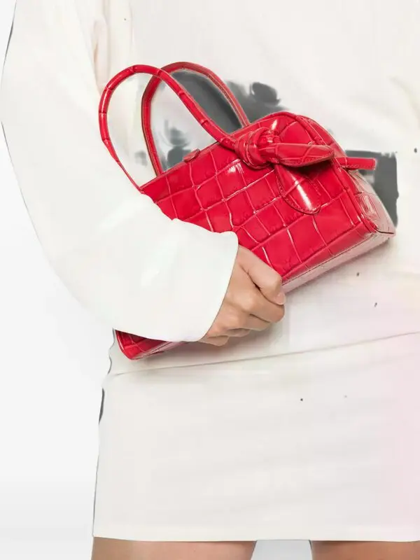 Jacquemus Croc-effect Knotted Clutch Bag