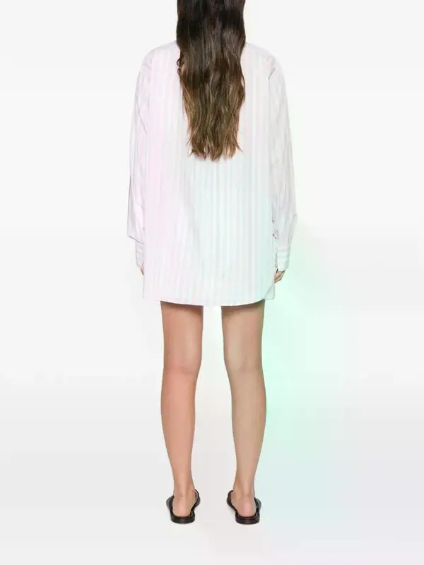 Hunza G Cabana Stripe-embroidered Shirt
