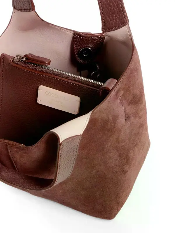 COCCINELLE Small C-easy Suede Tote Bag