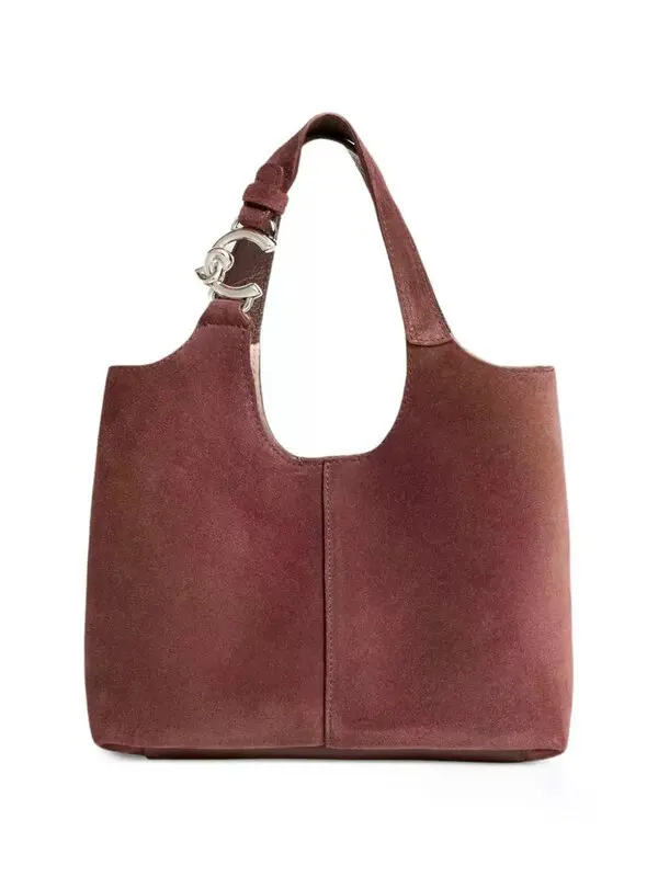 COCCINELLE Small C-easy Suede Tote Bag - Red