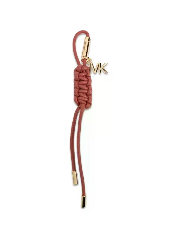 Michael Kors Knotted Logo-plaque Keychain - Pink