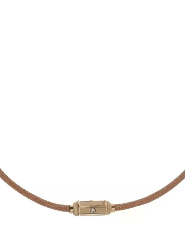 MARIE LICHTENBERG Micro Lasso Diamond Necklace - Gold