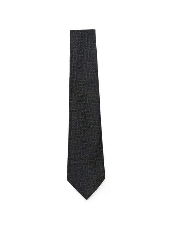 Canali Micro-pattern Silk Tie