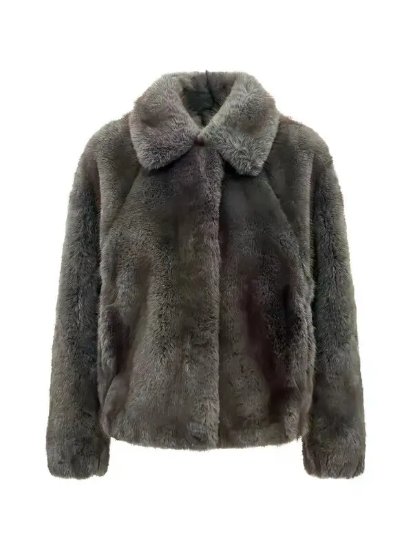 VALENTINI 1972 Faux-fur Shirt-collar Jacket - Brown