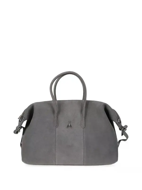Patrizia Pepe Suede-finish Logo-plaque Tote Bag