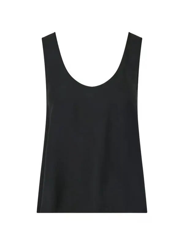 PATRICK ASSARAF Silk Scoop-neck Tank Top