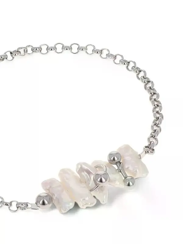 JUSTINE CLENQUET Sunny Pearl Bracelet - Silver