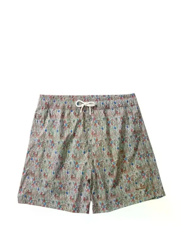 DEAN EDMONDS Floral-print Drawstring Swim Shorts