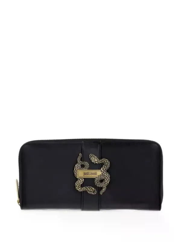 Just Cavalli Iconic Snakes Logo-plaque Wallet