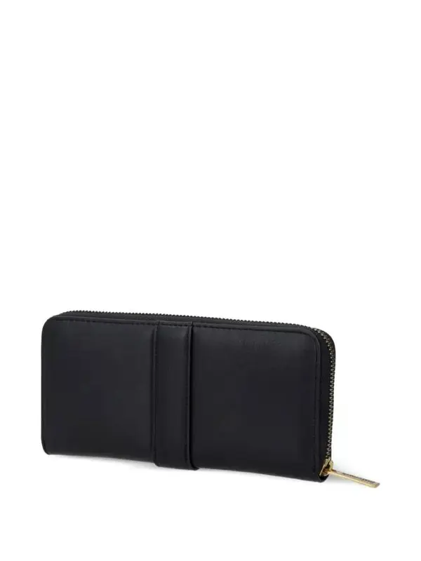 Just Cavalli Iconic Snakes Logo-plaque Wallet - Black