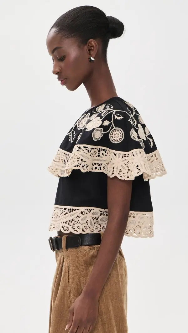 Sea Shiloh Embroidered Top
