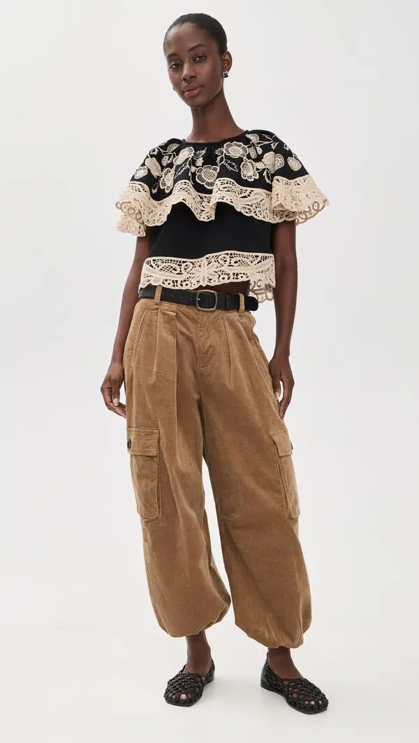 Sea Shiloh Embroidered Top