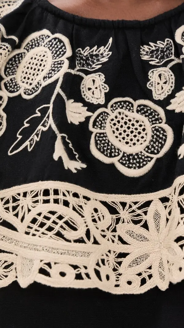 Sea Shiloh Embroidered Top