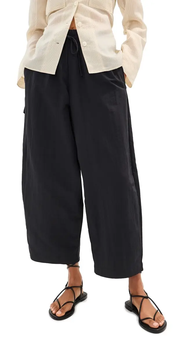 LE BOP Marcella Barrel Pants - Black