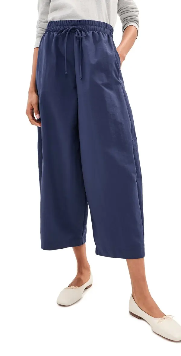 LE BOP Marcella Barrel Pants - Navy