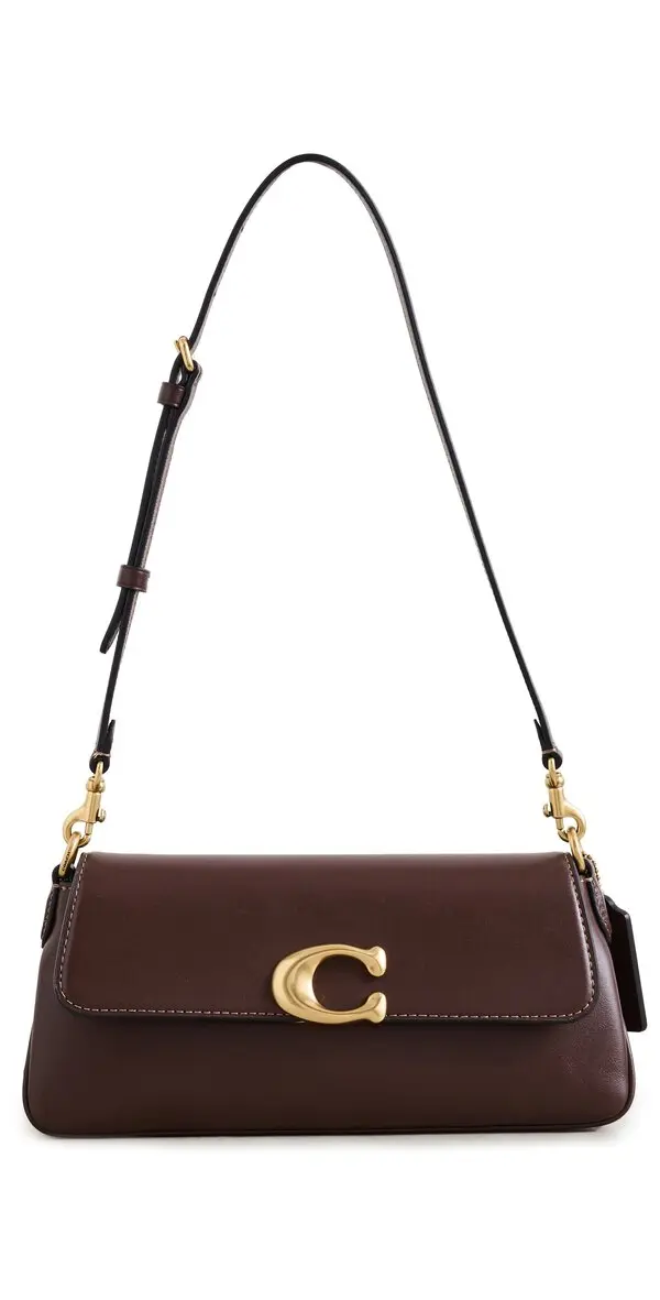 COACH Refined Calf Leather Jet Shoulder Bag - Maple