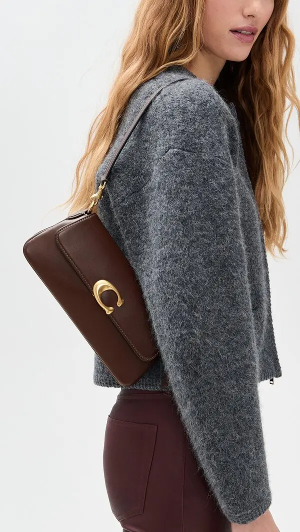 COACH Refined Calf Leather Jet Shoulder Bag
