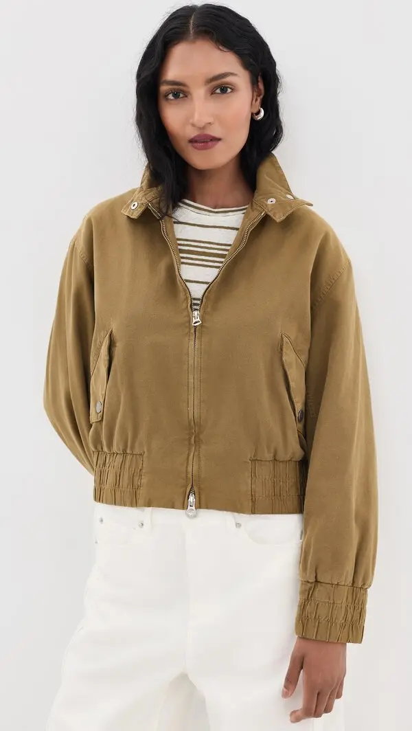 Rag & Bone Eliza Canvas Bomber Jacket