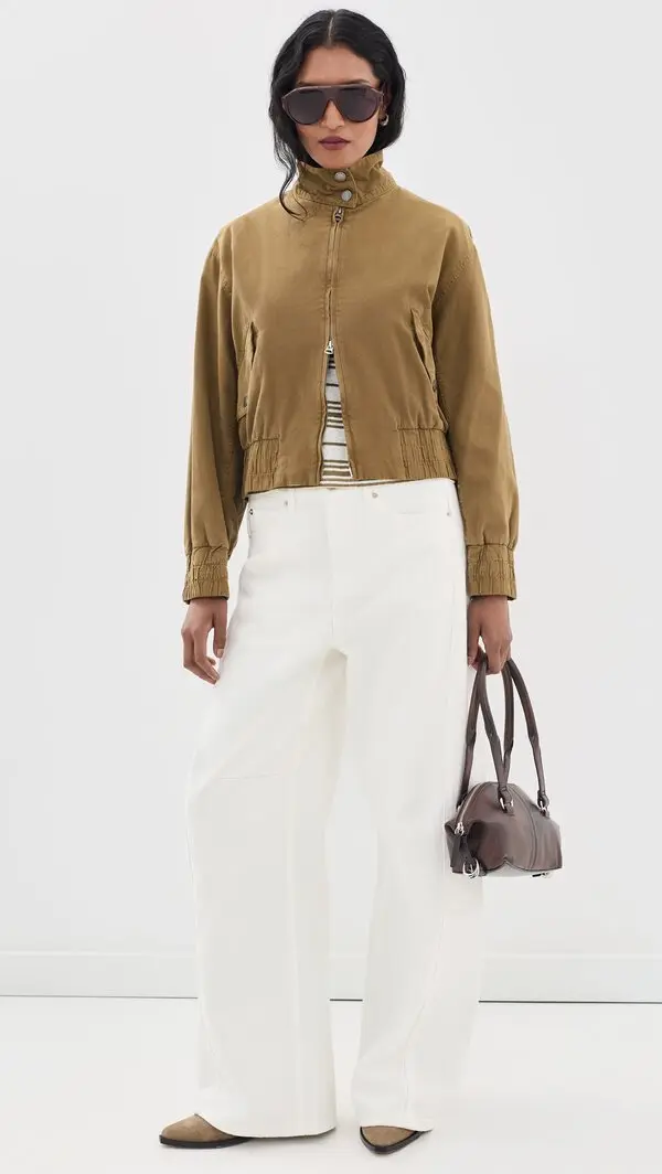 Rag & Bone Eliza Canvas Bomber Jacket