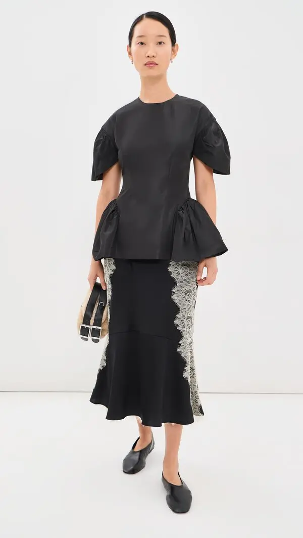 Simone Rocha Sculpted Peplum Top
