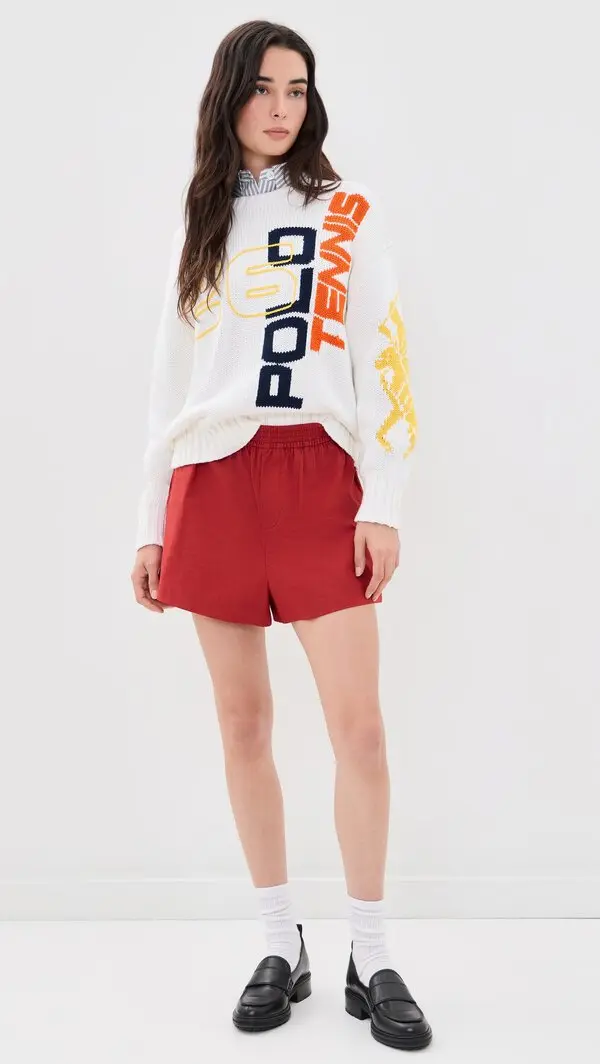 Polo Ralph Lauren Us Open Graphic Cotton Intarsia Sweater