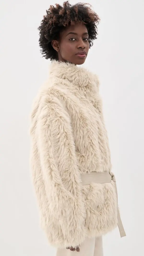 Source Unknown Ilaria Faux Fur Coat