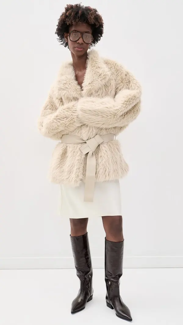 Source Unknown Ilaria Faux Fur Coat
