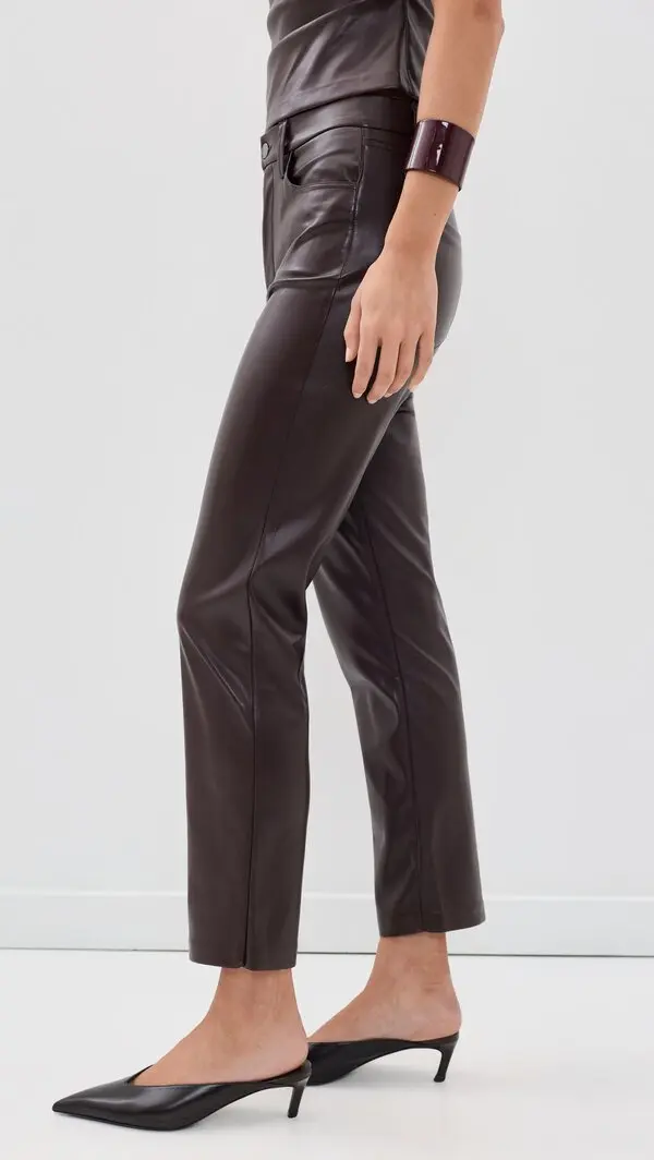 Joe's Jeans The Lyra Slim Ankle Vegan Leather Pants