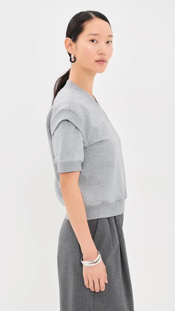 3.1 Phillip Lim V Neck French Terry Top
