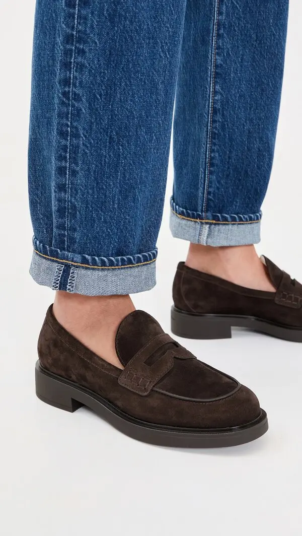 GIANVITO ROSSI Suede Loafers