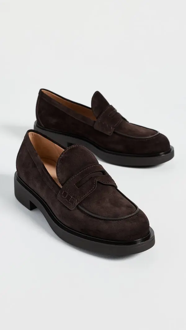 GIANVITO ROSSI Suede Loafers