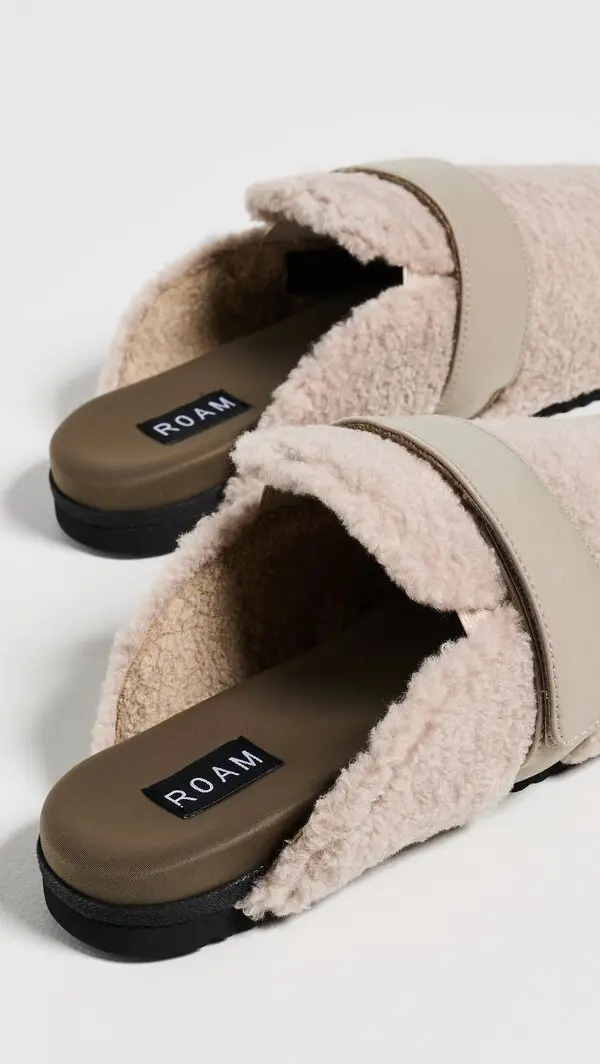 ROAM Slim Fuzzy Loaf Mules