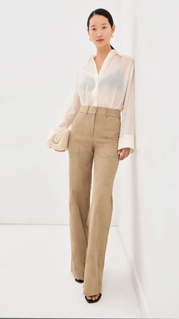 Veronica Beard Cole Wide Leg Trousers