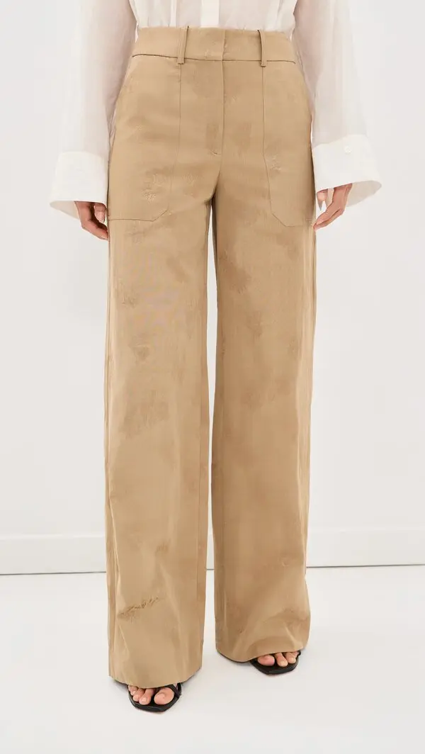 Veronica Beard Cole Wide Leg Trousers