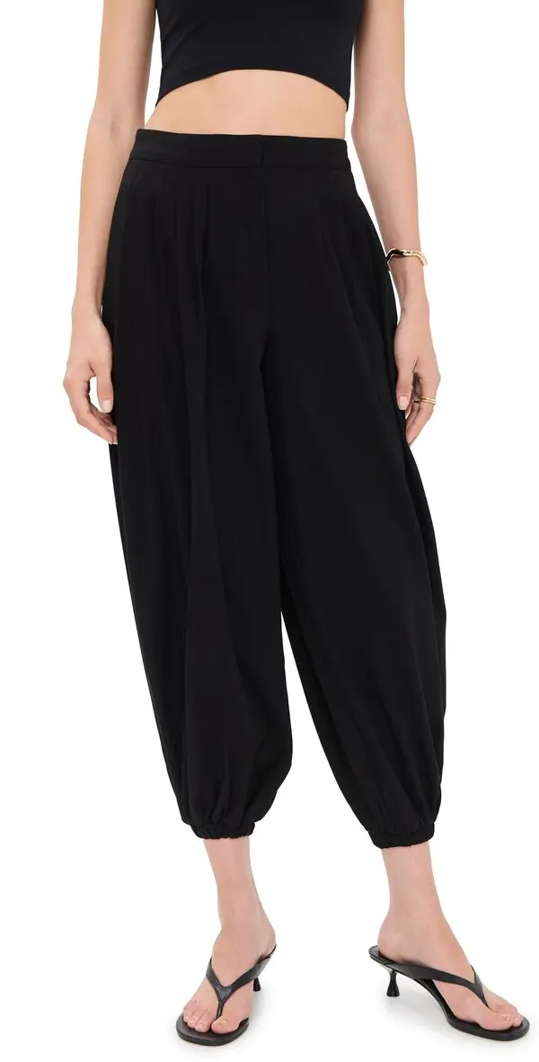 Source Unknown Giacca Ruched Balloon Leg Trousers - Black