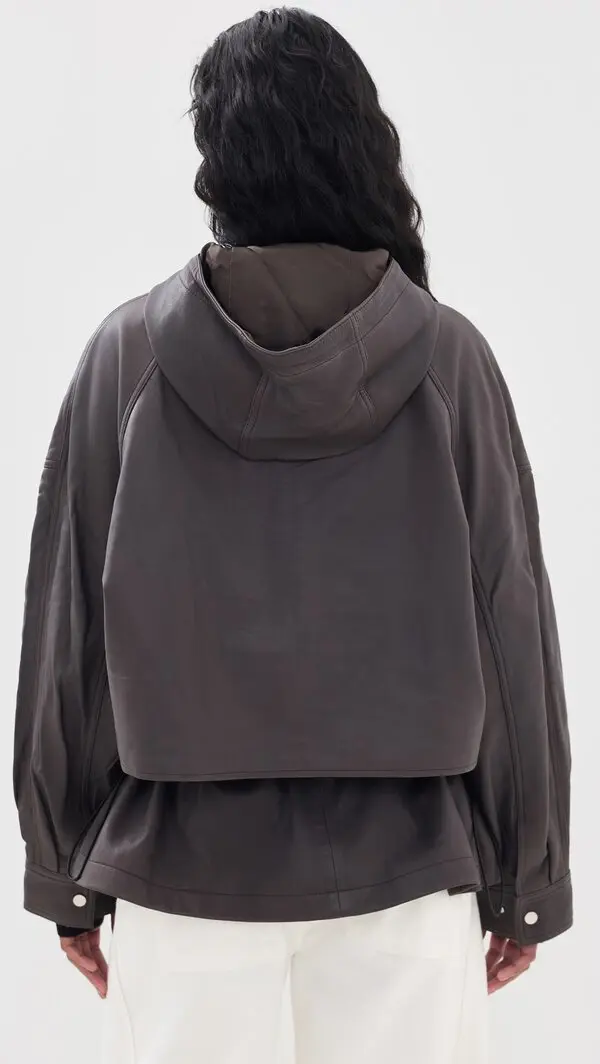 Staud Gondola Lambskin Leather Jacket