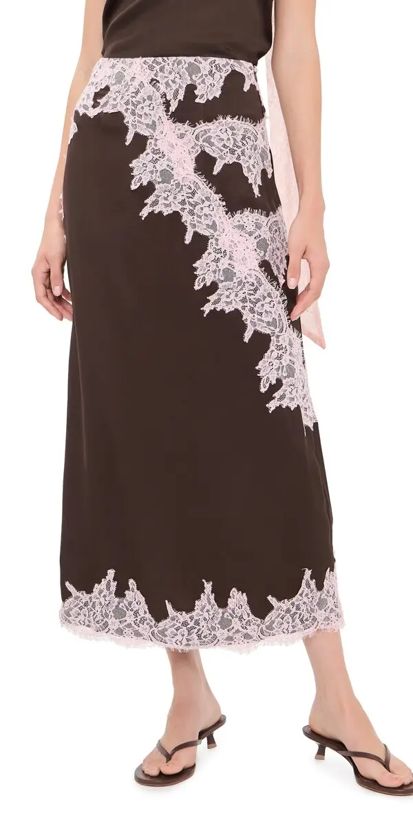NEVER FULLY DRESSED Lily Skirt - Brown