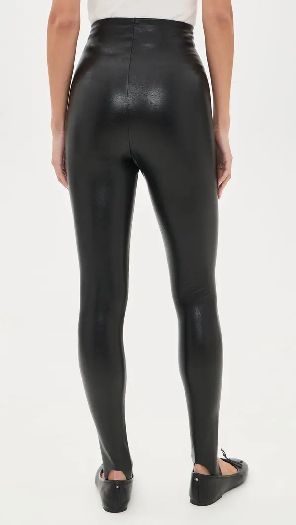 Commando Faux Leather Stirrup Leggings