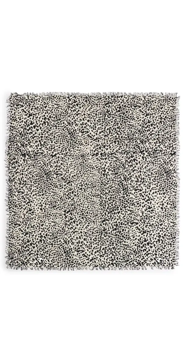 Isabel Marant Étoile Alecia Cashmere Wool Scarf - Chalk/black