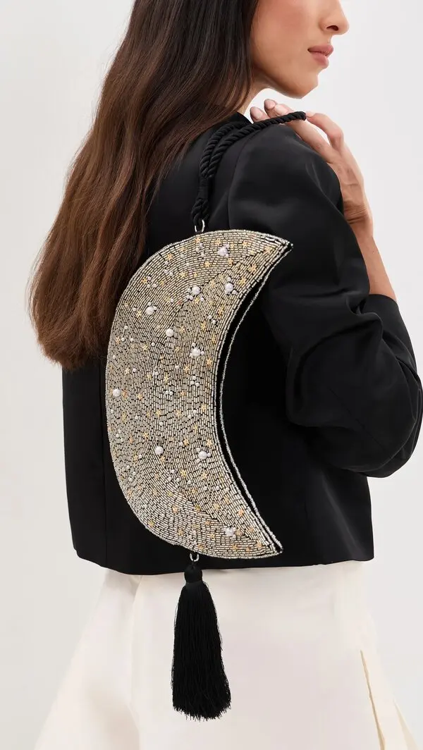 SIMONMILLER Beaded Crescent Wristlet