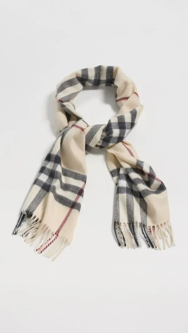 Burberry Check Cashmere Scarf