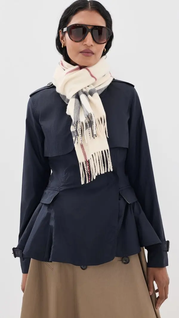 Burberry Check Cashmere Scarf